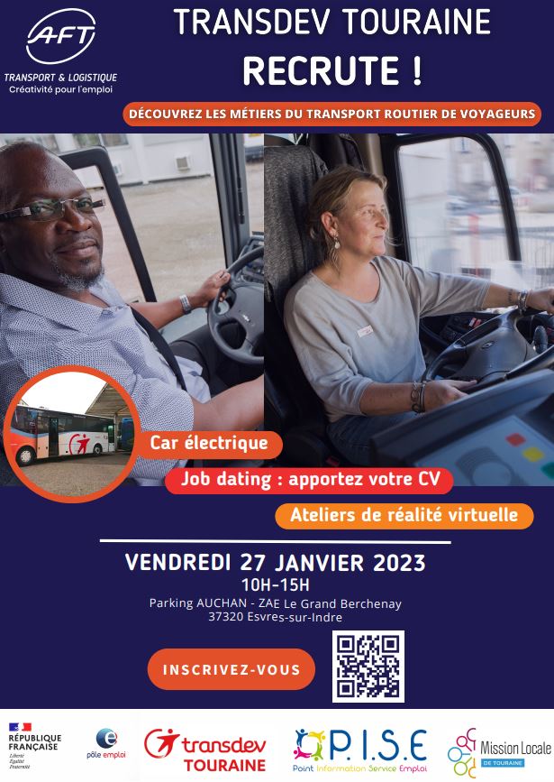 Rendez-vous à Esvres sur Indre avec Transdev Touraine et Pôle Emploi | AFT